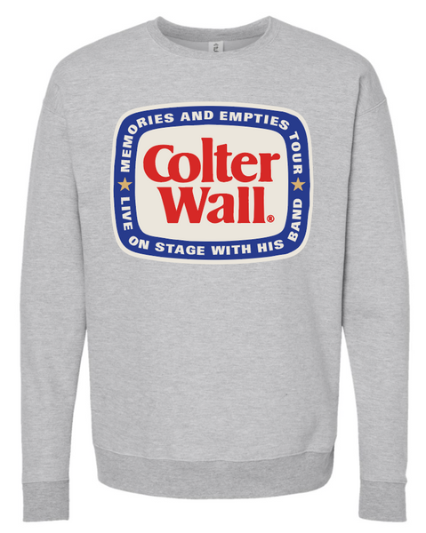 Colter Wall On Stage Beer Coaster Crewneck Sweatshirt